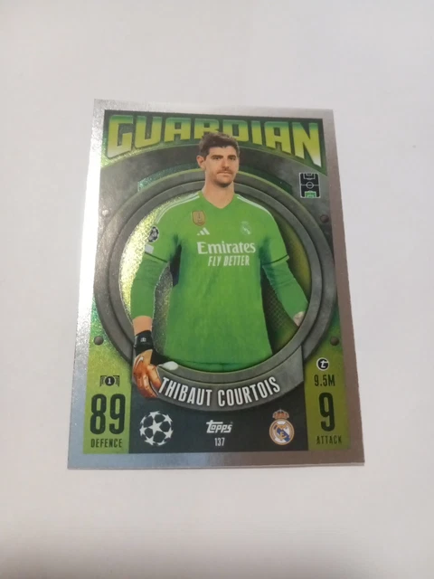 TRADING CARD THIBAUT Courtois Real Madrid NEW £1.04 - PicClick UK
