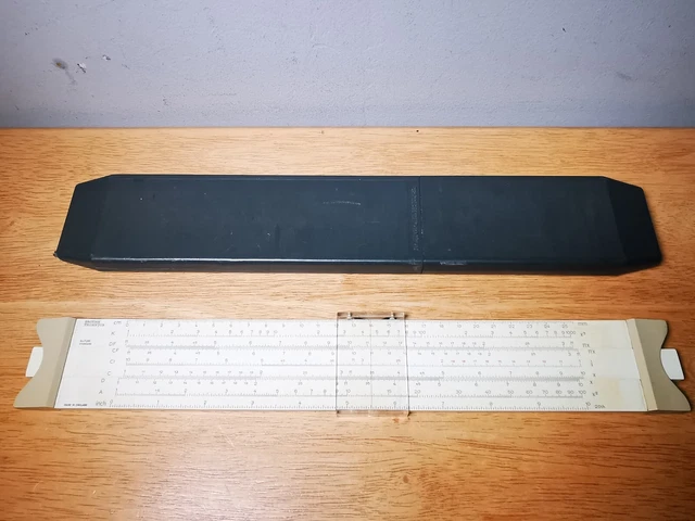 1970'S VINTAGE BRITISH THORNTON Slide Rule + Plastic Case £16.50 ...