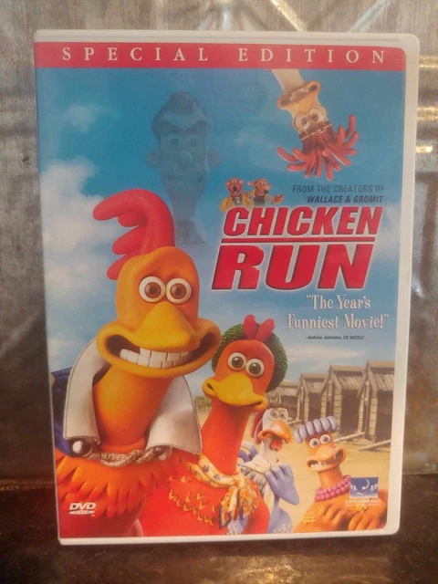 CHICKEN RUN 2000 Animated Family Special Edition Widescreen Children ...