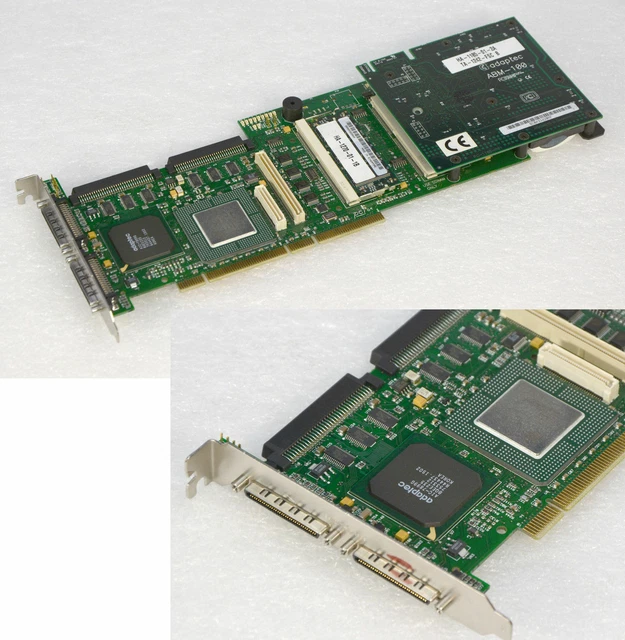 SCSI RAID CONTROLLER Pci 64 + Pci-32 Adaptec 3000S 3200S-0M Akku Abm ...