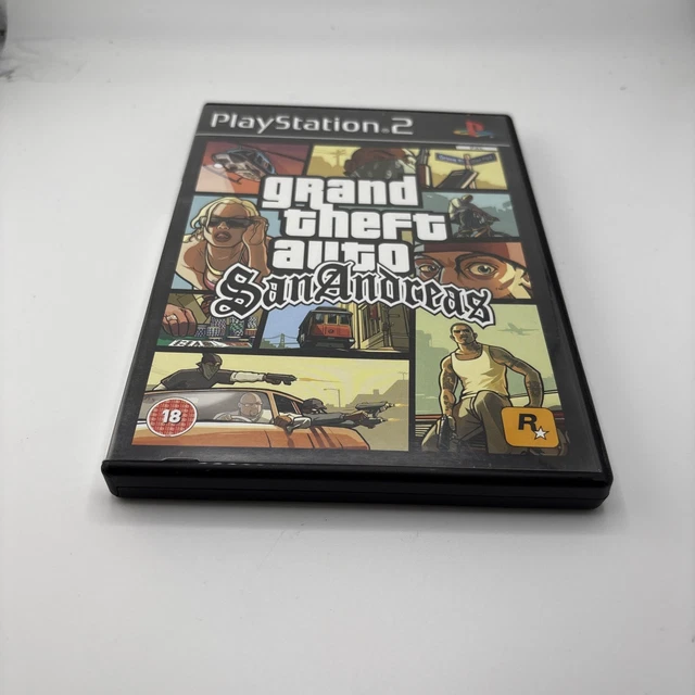 GRAND THEFT AUTO GTA San Andreas PlayStation 2 PS2 Game With Manual ...