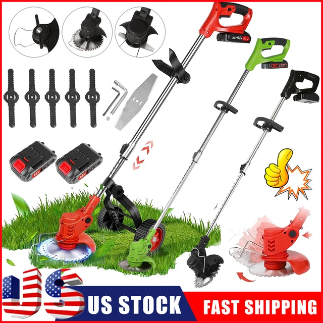 88/24V ELECTRIC WEED Eater Lawn Edger Cordless Grass String Trimmer ...