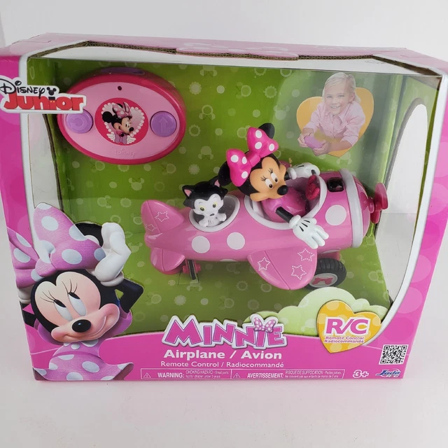 DISNEY JUNIOR JADA Toys Minnie Mouse Airplane Remote Control Vehicle ...