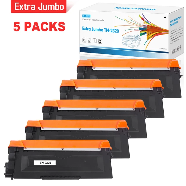 5 TONER COMPATIBLE with Brother TN-2320 MFC- L2700 DW MFC L2700 DN ...