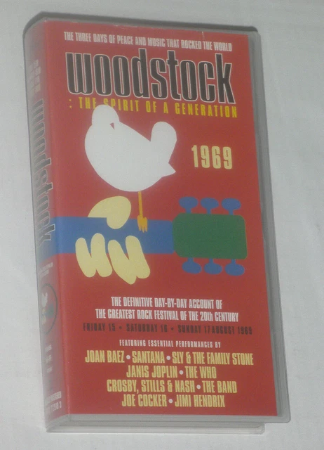 WOODSTOCK - THE Spirit of a Generation 1969 * VHS * 1994 BMG Video ...