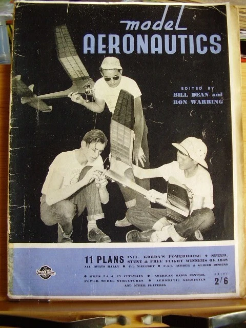 RARE MODEL AIRCRAFT Mag Model Aeronautics 1949 ? Aeromodeller 11 Plans ...