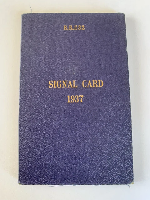 ROYAL NAVY SIGNAL Card 1937 BR232 HMS Stationary Office Pre WW2 £23.99 ...