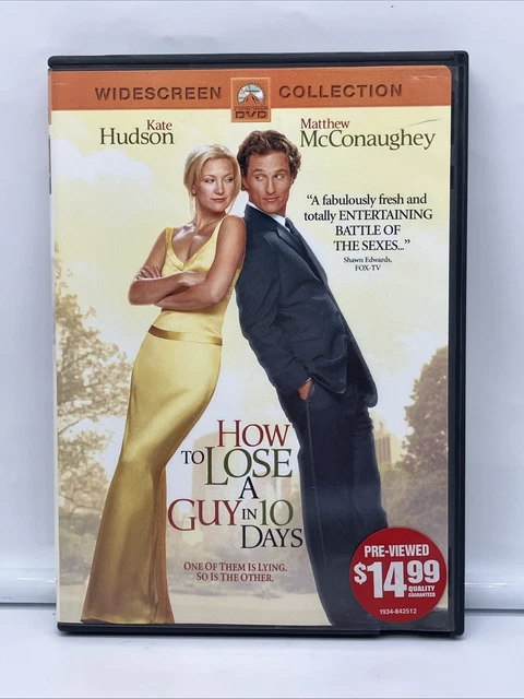 HOW TO LOSE a Guy in 10 Days VHS 2003 Kate Hudson Matthew McConaughey £ ...