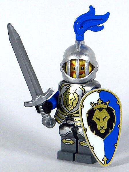 LEGO CASTLE KING'S Knight Minifigure, Breastplate Large Shield, cas523 ...