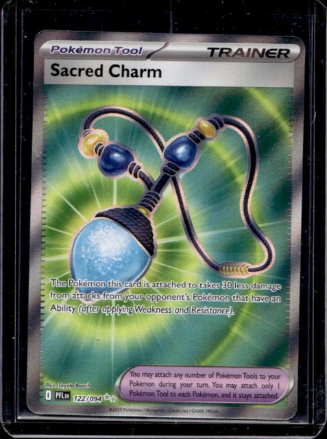 2025 POKEMON PHANTASMAL Flames PFL EN Sacred Charm Ultra Rare #122/094 ...