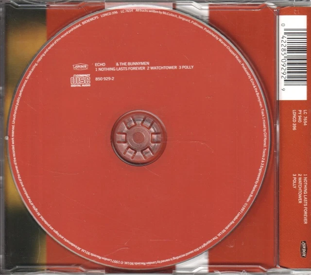 ECHO AND THE Bunnymen Rien ne dure jamais CD UK Londres 1997 LONCD396 ...