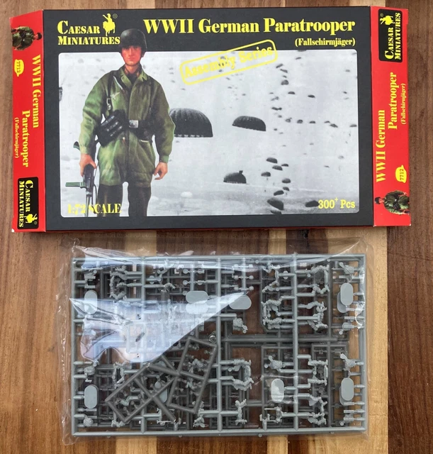 CAESAR MINIATURES 1/72 WW2 German Paratroopers (Fallschirmjager ...