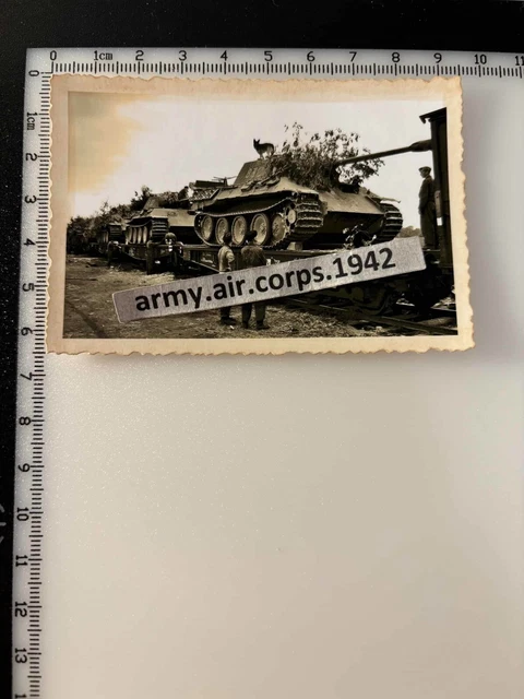WW2 REPRO PHOTO Foto Wehrmacht Medium Panzer Tank Pz V Panther Wiking ...