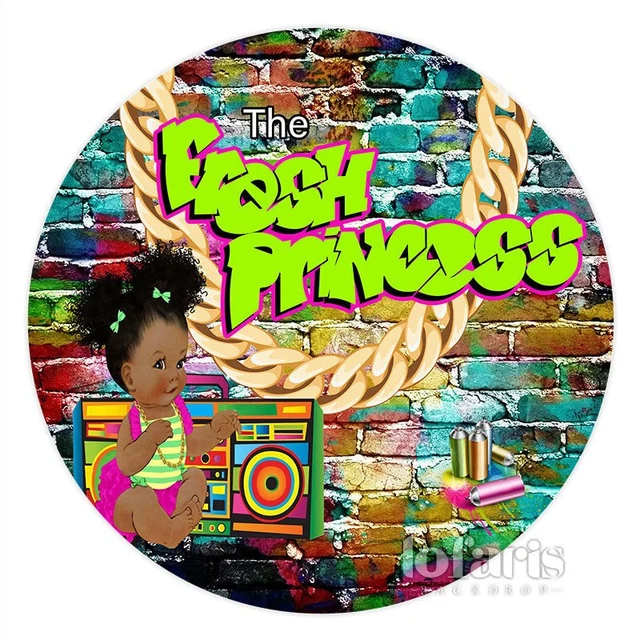 ROUND THE FRESH Princess Brick Baby Shower Backdrop $35.97 - PicClick AU