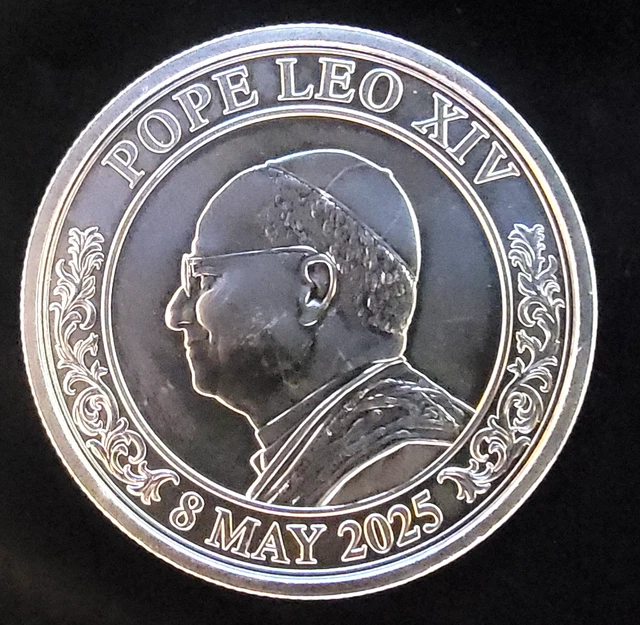2025 POPE LEO XIV Catholic USA Bullion Church-0.999 Silver 1 Oz Ounce ...