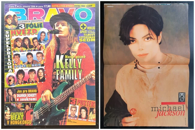 THE KELLY FAMILY COVER, MICHAEL JACKSON POSTER, No. 7/1996, CZECH ...