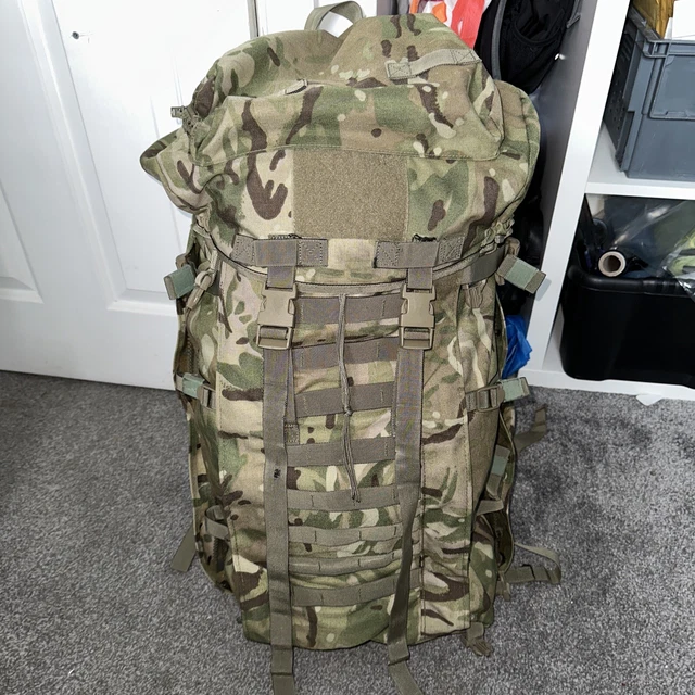 BRITISH ARMY DESERT DPM Field Pack 45 Litre Day Sack Rucksack, Bergen £ ...