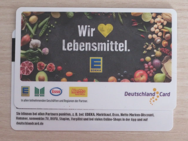 BONUSKARTE DEUTSCHLAND CARD Edeka Netto Wir lieben Lebensmittel Gemüse ...