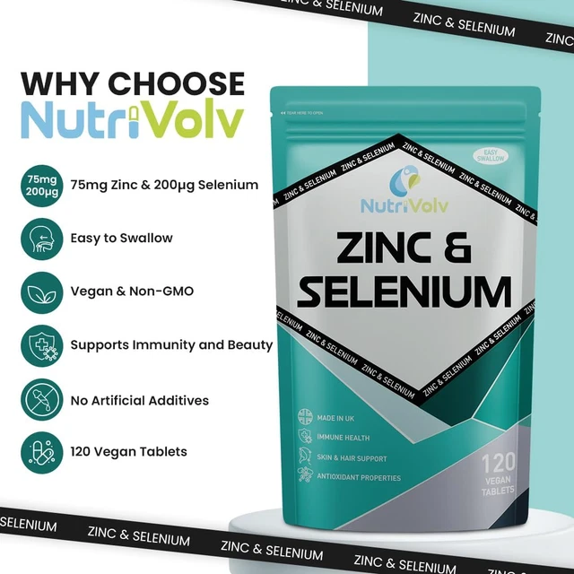 ZINC 15MG & Selenium 200Mcg | 120 Tablets | Zinc Picolinate ...