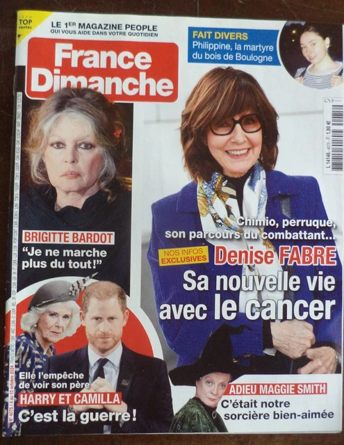 MAGAZINE FRANCE DIMANCHE n° 4075 BRIGITTE BARDOT Adamo Hallyday SANSON Birkin EUR 2,50 - PicClick FR