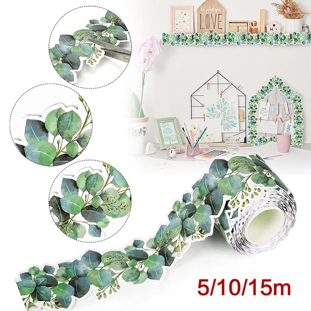 GREENERY EUCALYPTUS BORDER Bulletin Board Display Borders Classroom ...