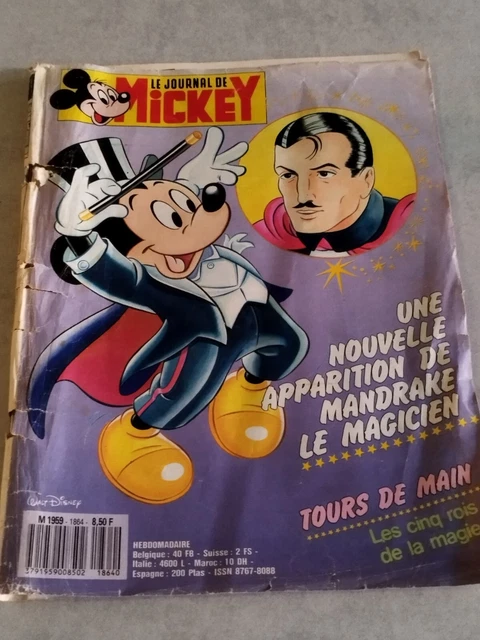 WALT DISNEY LE Journal De Mickey Mandrake Magicien N°1864 Gg EUR 14,99 ...