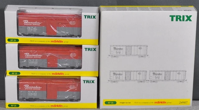 TRIX 24907 GÜTERWAGEN 3er-BoxCar-Set "Pacemaker Freight Car Set" DC ...