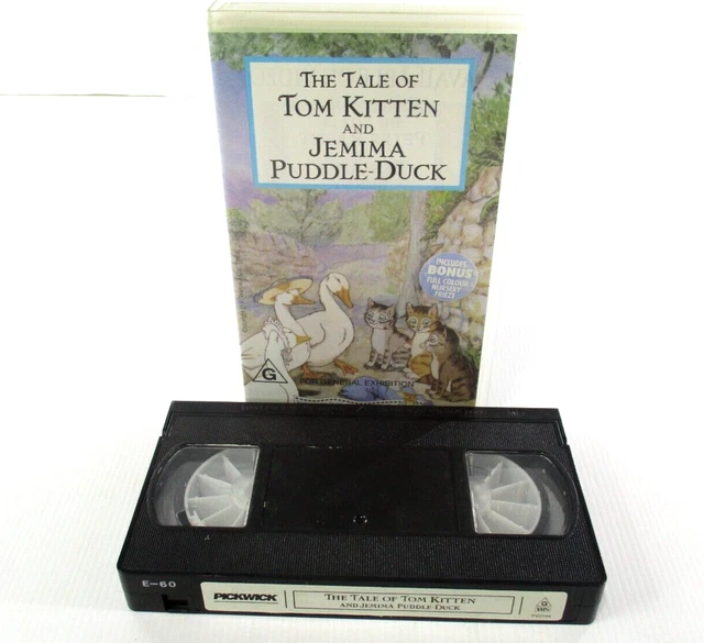 THE TALE OF Tom Kitten and Jemima Puddle-Duck by Beatrix Potter VHS G ...