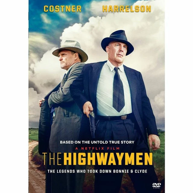 THE HIGHWAYMEN - Kevin Costner, Woody Harrelson (2019) DVD - NETFLIX ...