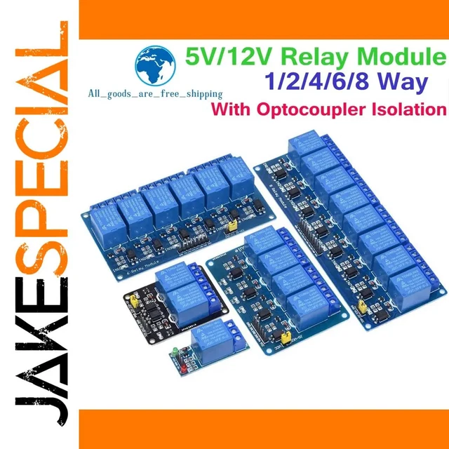 JAKESPECIAL – MULTI-CHANNEL 5V-24V Relay Module with Optocoupler EUR 39 ...