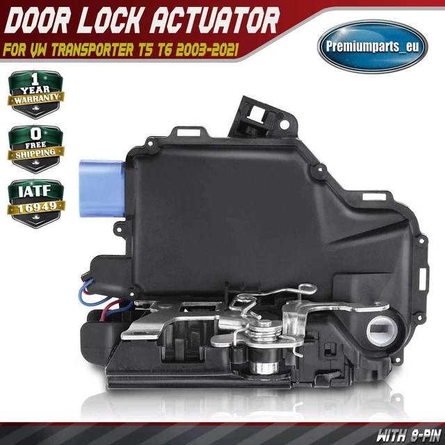 FRONT LEFT PASSENGER Door Lock Actuator Mechanism For VW Transporter T5 ...