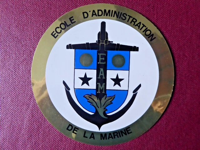 AUTOCOLLANT STICKER MARINE Nationale Eam Ecole D'administration De La ...