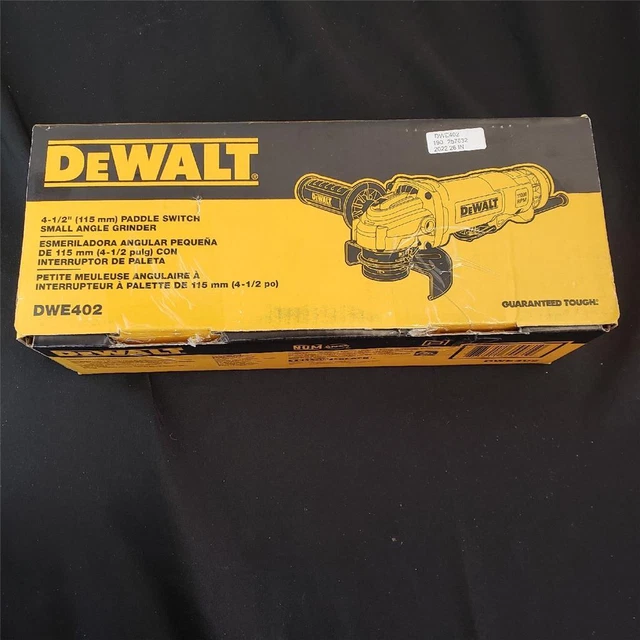 = DEWALT DWE402 4-1/2" 11 Amp Paddle Switch Small Angle Grinder ...