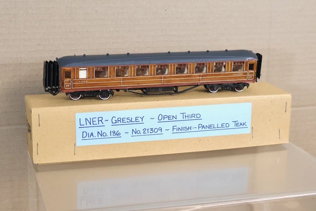 IAN KIRK CHIVERS KIT BUILT LNER 3rd CLASS OPEN COACH 21309 ol £124.50 ...