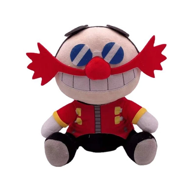 20CM NEW CUTE Sitting Posture Sonic Dr. Eggman Egghead Doctor Plush ...