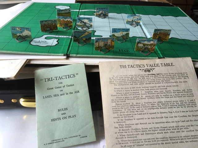 VINTAGE TRI-TACTICS BOARD Game £11.50 - PicClick UK
