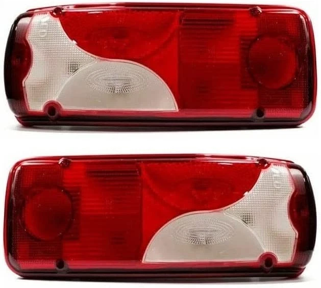 PAIR OF 12V 24v Universal Rear Board Tail Lights Bulbs Fit Truck Man ...