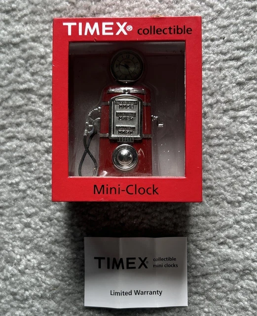 VINTAGE TIMEX COLLECTIBLE Gas Pump Mini Clock £23.57 - PicClick UK