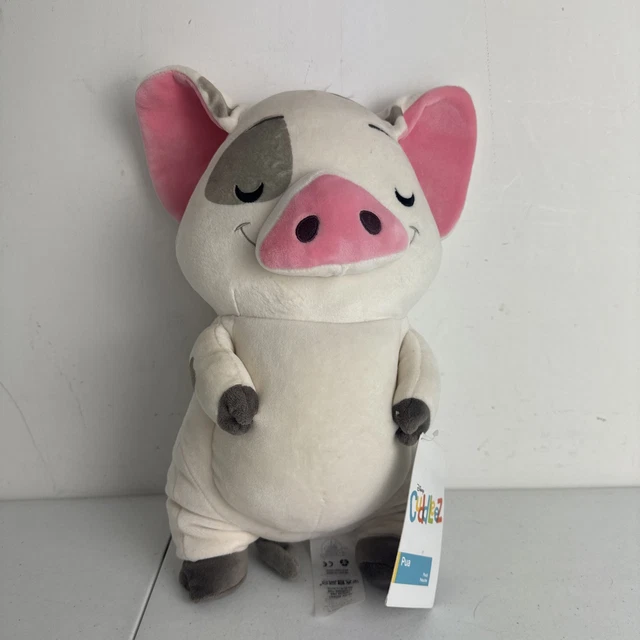 LOVELY DISNEY STORE Moana Pua Cuddleez Pig Sleeping 15”Soft Toy Plush ...