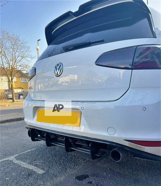 VW GOLF GTI MK7 Rear Blade Diffuser & Side Splitters 2013-2016 Spoiler ...