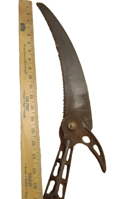 VINTAGE DISSTON RAZOR SHARP Pruning Saw Cast Iron Tree Trim Arborist ...
