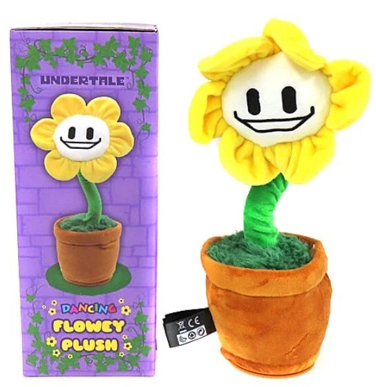 UNDERTALE MUSICAL DANCING Flowey Plush Figure Sound & Dancing Famgamer ...