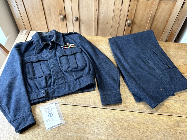 WW2 RAF SERVICE Dress Blouse 1944 & Aircrew Trousers 1943 Flight ...