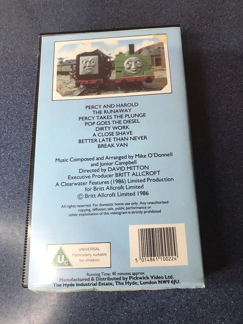 THOMAS THE TANK Engine & Friends - Vhs Video - Percy And Harold ...