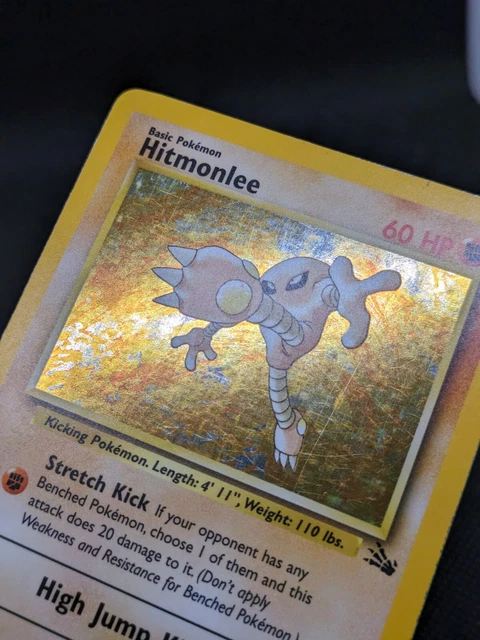 HITMONLEE 7/62 HOLO Fossil Set Pokemon Card WOTC LP-NM $40.47 - PicClick CA
