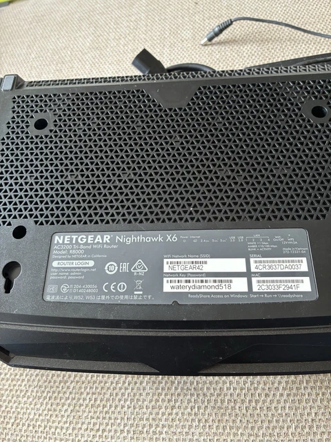 NETGEAR NIGHTHAWK X6 AC3200 Tri-Band WiFi Router R8000 £16.15 - PicClick UK