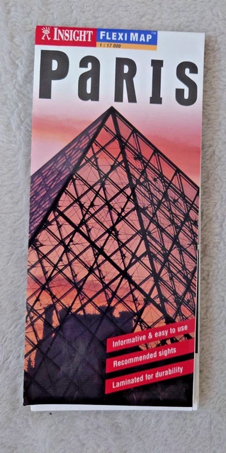PARIS INSIGHT FLEXI Map Laminated Folding Tourist Map & Guide £3.50 ...