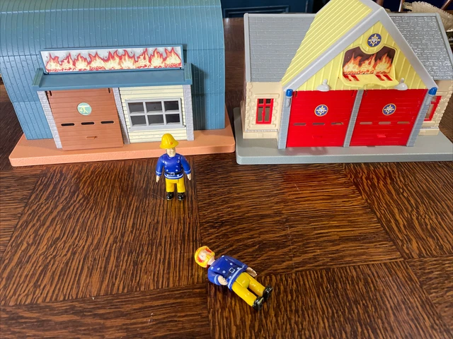 FIREMAN SAM Rescue Fire Station & Mike’s Workshop Buildings Imaginative ...