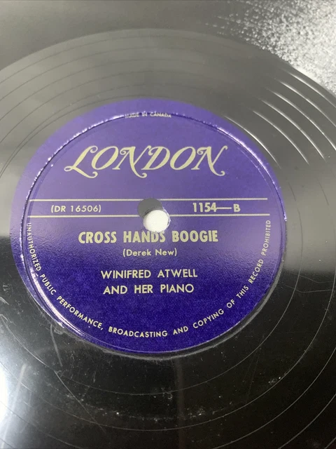 WINIFRED ATWELL AND her Piano Cross hands boogie / The black and white ...