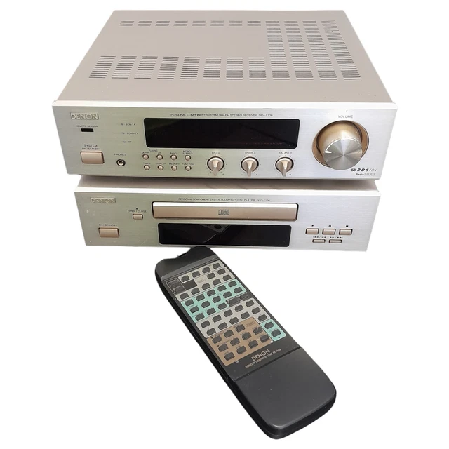 DENON DRA-F100 COMPONENT System Stereo Reciever & Dcd-F100 Cd Player £ ...